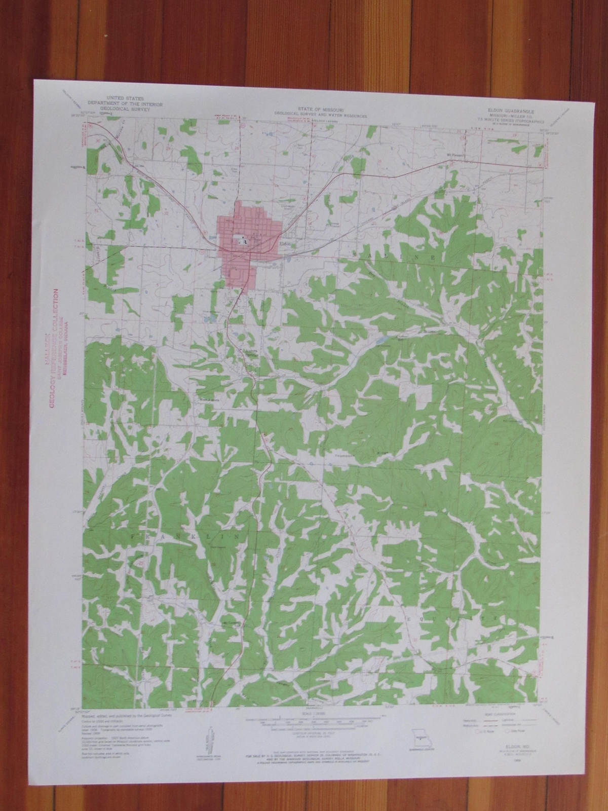Eldon Missouri 1960 Original Vintage USGS Topo Map | eBay