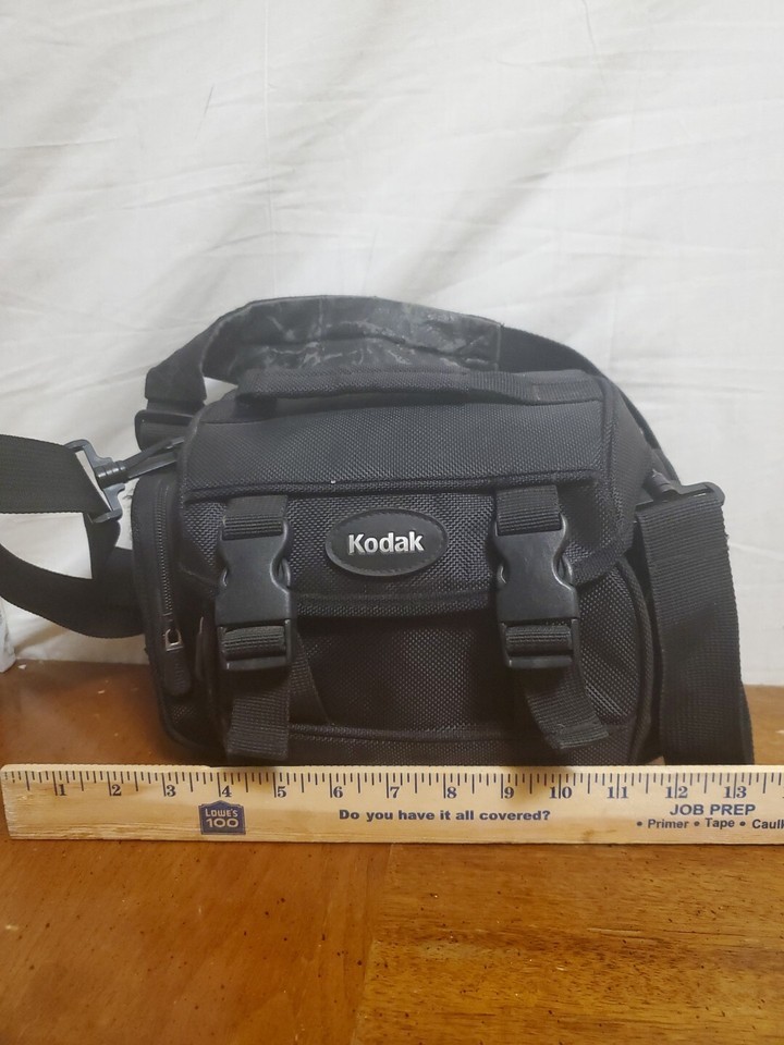 KODAK DSLR Camera Bag Extra Storage Pockets Zip Strap Black Shoulder ...