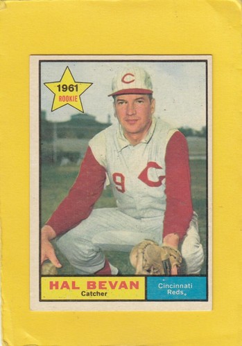 1961 Topps #456 Hal Bevan Cincinnati Reds EX+ Excellent+ #23303 | eBay
