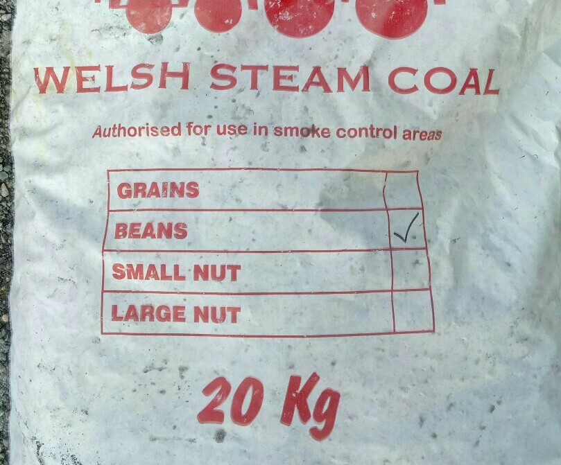 welsh steam coal grains beans small nuts signal fuels gauge boiler loco ...