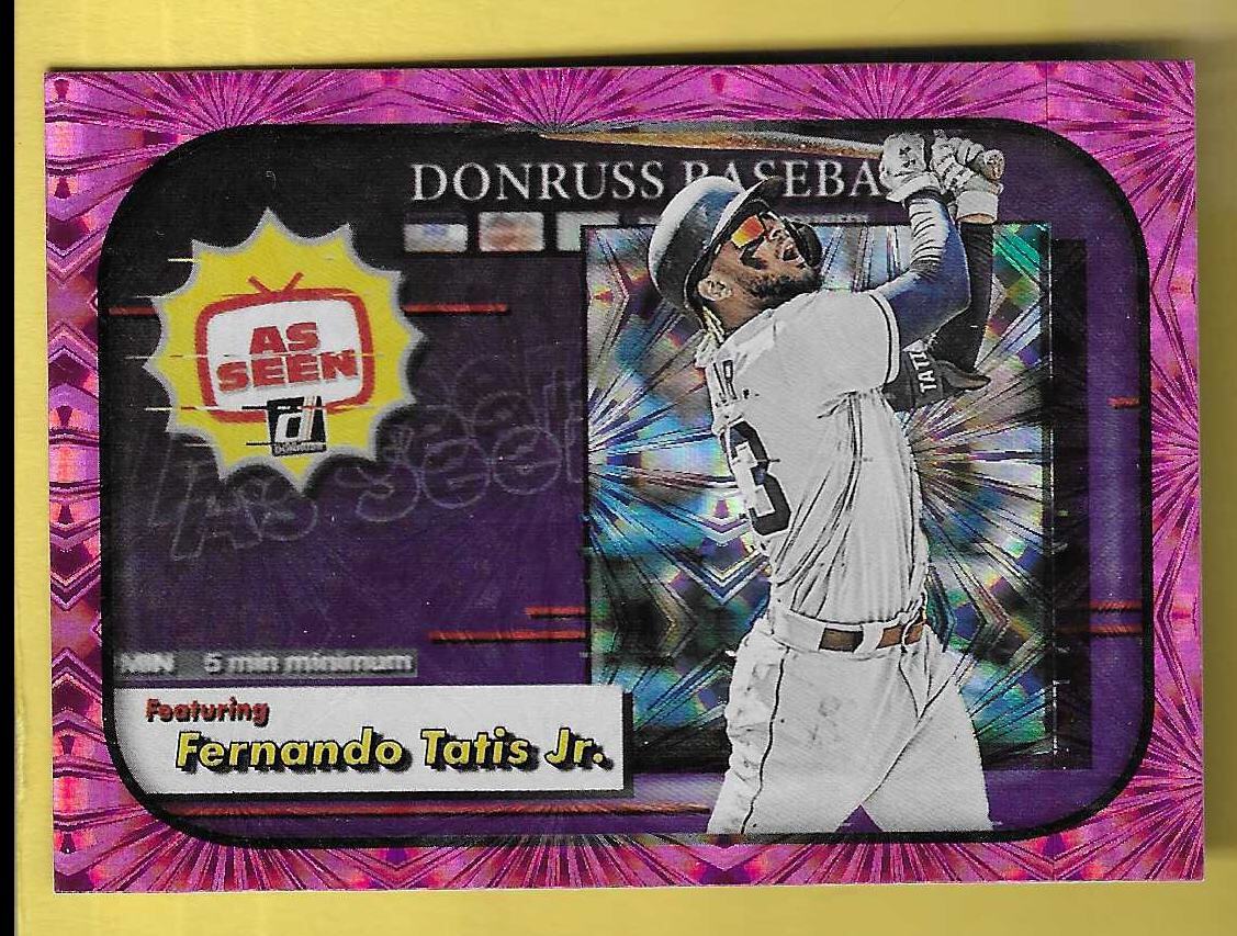 2020 Donruss As Seen On Tv Pink Prizm Fernando Tatis Jr. Padres | eBay