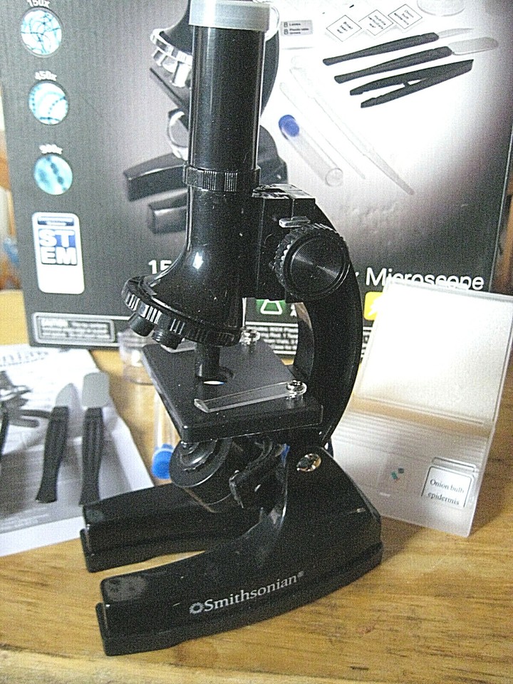 Smithsonian 150X, 450X, 900X Microscope Kit Toy for Kids | eBay