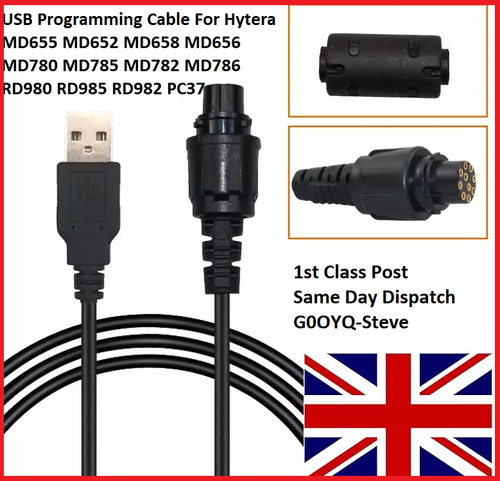 USB programming cable for Hytera MD655 MD650 MD658 MD656 MD780 RD965 HM685 PC37 | eBay