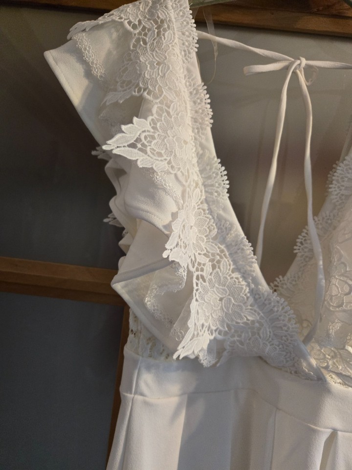 FASHION NOVA ROMPER WHITE ROMPER FASHION NOVA SKORT DRESS SM WHITE | eBay