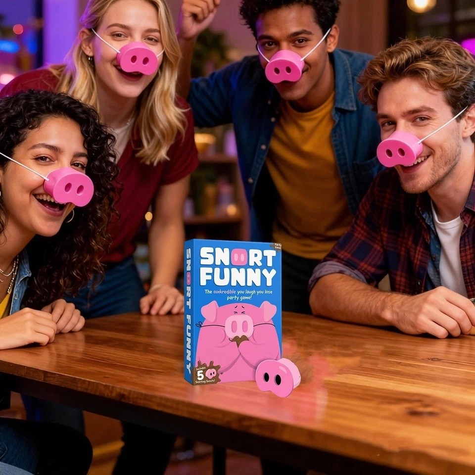 Snort Funny The Oinkcredible You Laugh You Lose Funny Party Game ...