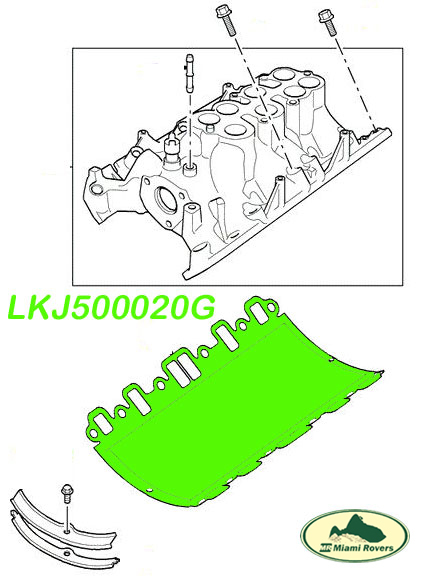 LAND ROVER INTAKE MANIFOLD GASKET + END SEAL DISCOVERY RANGE ERR7283 ...