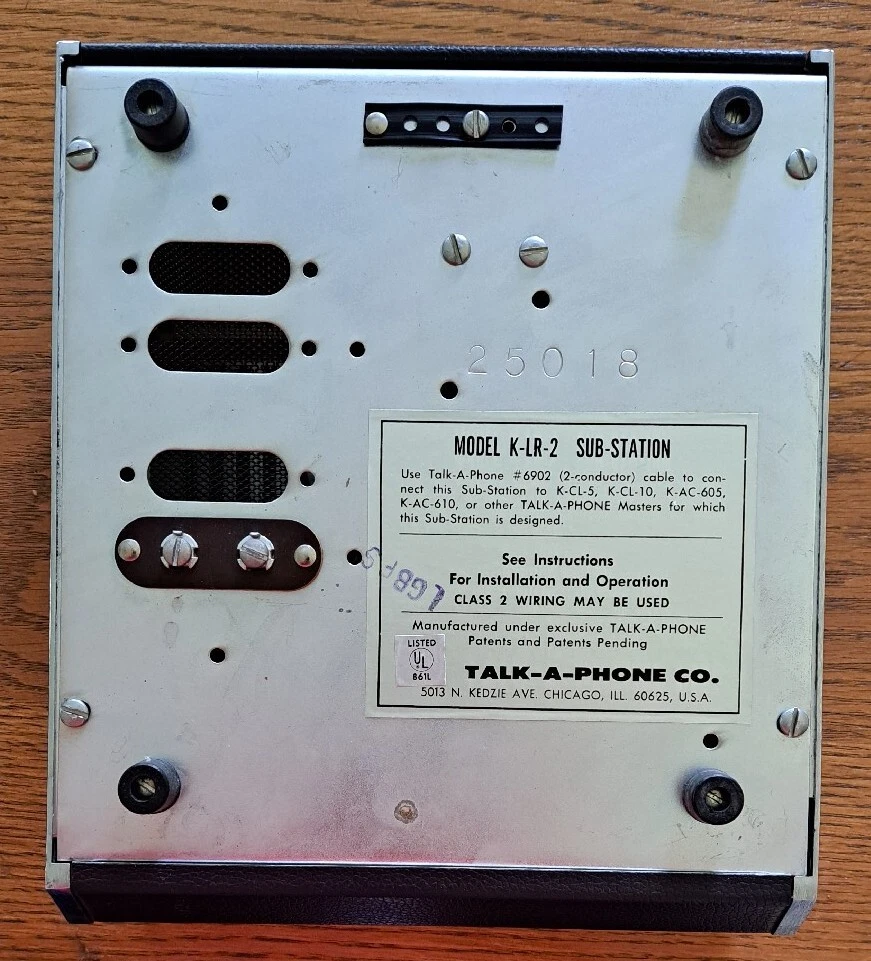 Talk A Phone Intercom System