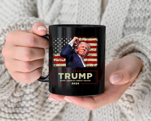 Donald Trump Shot Ceramic Mug Coffee Cup MAGA Politics Trump 2024 Mug ...