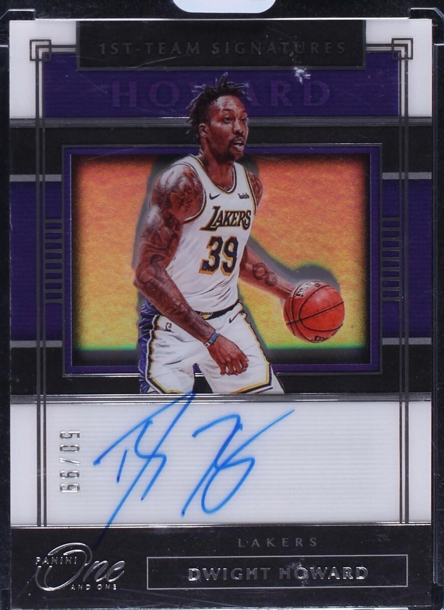 2019-20 Panini One and One - First-Team Signatures Dwight Howard #FT ...