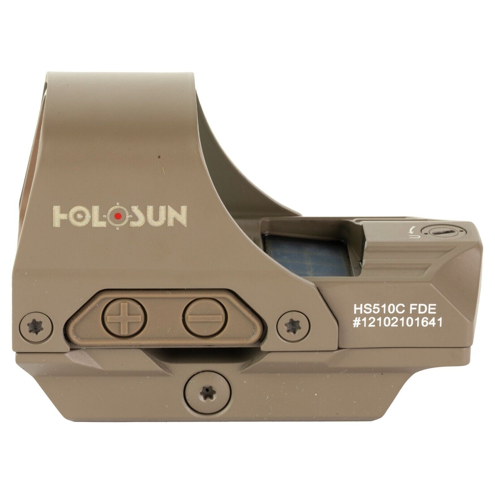 Holosun HS510C-FDE-R Multi-Reticle Aluminum Open Reflex Red Dot Sight ...