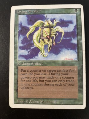 Magic The Gathering MTG Revised Edition "Living Artifact" | eBay