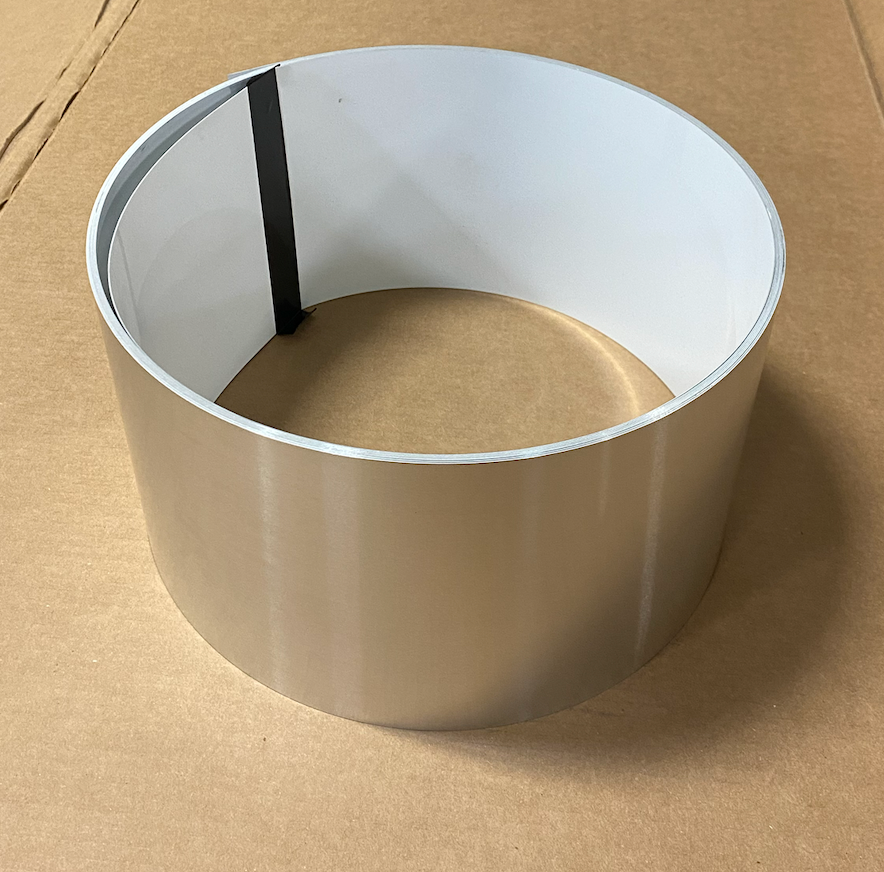 Aluminum Trim Flashing Coil 6.5"x50ft x .024" Gloss White Mill Finish ...