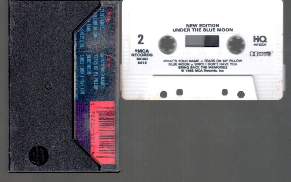 New Edition Under the Blue Moon Cassette Tape Tested L@@K Scans Best ...