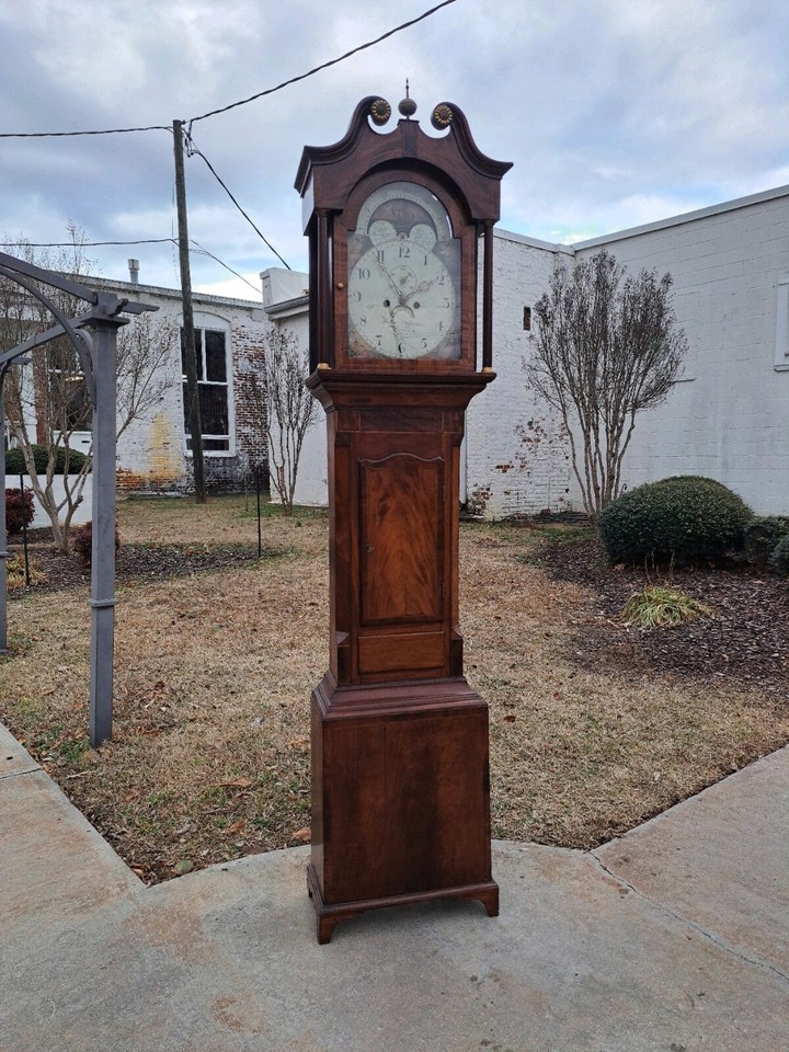 Mahogany Tall Case Clock, Hallam & Steveson Of Nottingham circa 1818 | eBay