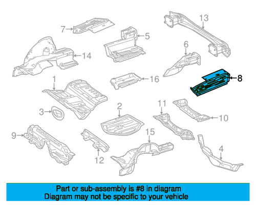 Mercedes-Benz E-Klasse W212 Bodenverlängerung hinten links A2126100555 ...