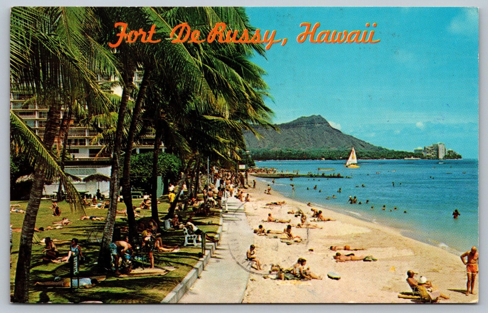 Fort DeRussy Hawaii HI Located in the Heart Of Waikiki Beach 1968 ...