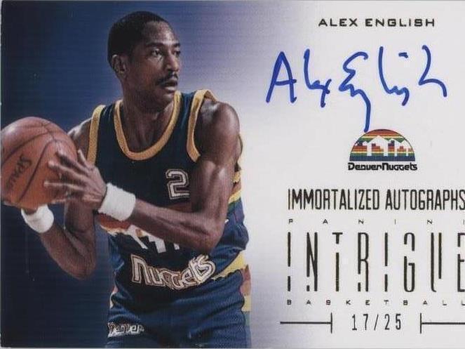 2012-13 Panini Intrigue - Immortalized Autographs Alex English #28 /25 ...