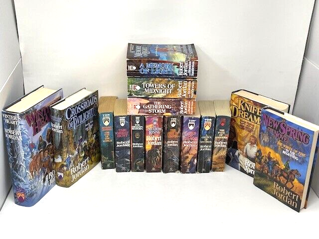 Lot of 15 Complete Wheel of Time Series Books 1-14 + New Spring by ...