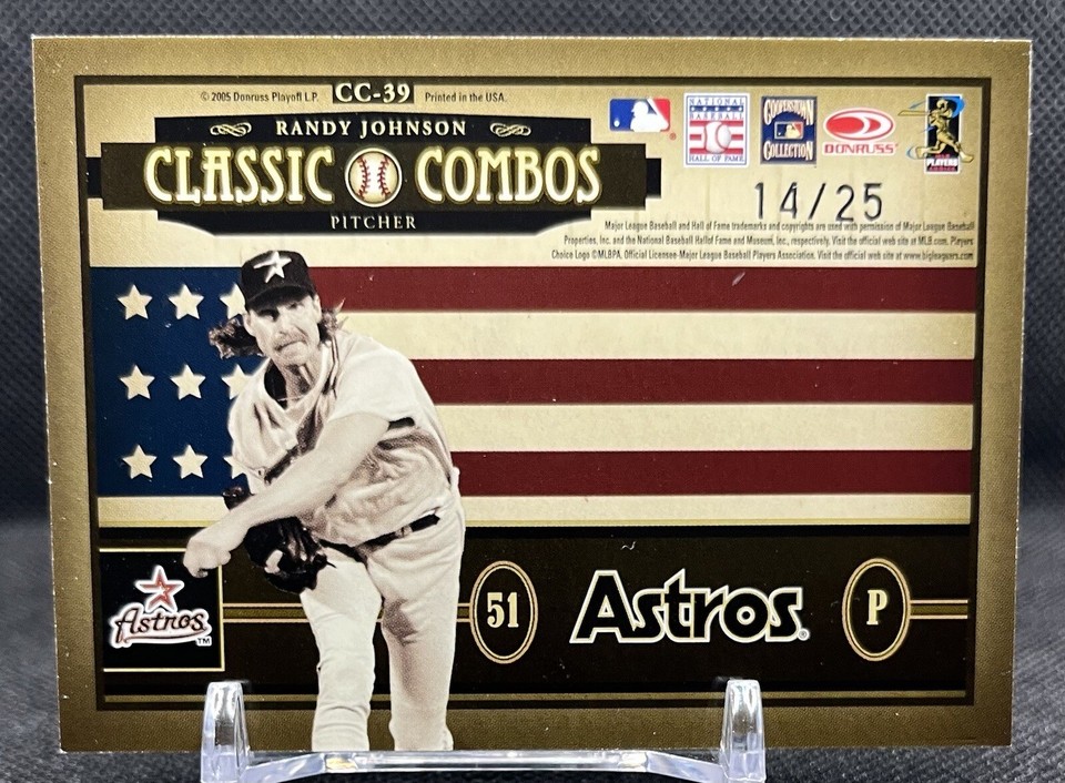 2005 Donruss Classics Combos Whitey Ford Randy Johnson /25 HOF | eBay