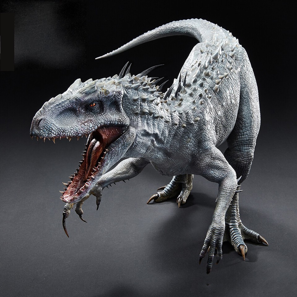 W-DRAGON Indominus Rex Tyrannosaurus Rex Dinosaur Statue Collectible ...