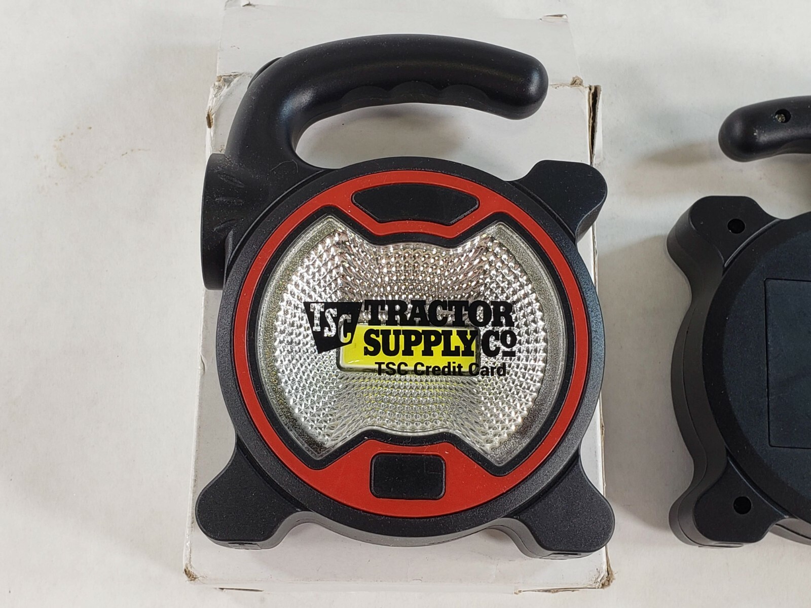 Lot Of 2 TSC Tractor Supply Co Red Black High Power Work Camping Lamp ...