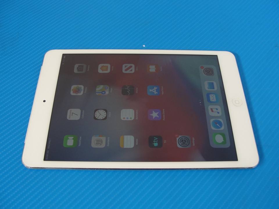 Apple iPad Mini 2 A1490 16GB SILVER Wi-Fi + Cellular Unlocked MF075LL/A ...