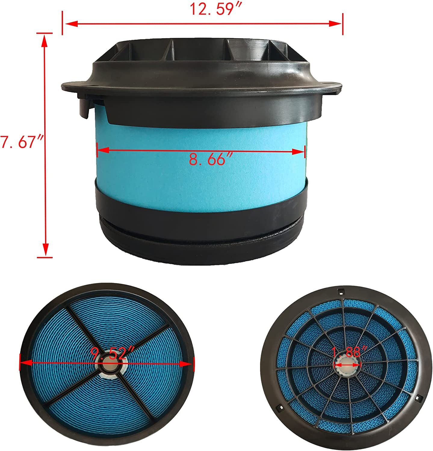 P607955 Air Filter Replacement for Freightliner M2 100/106 Business ...