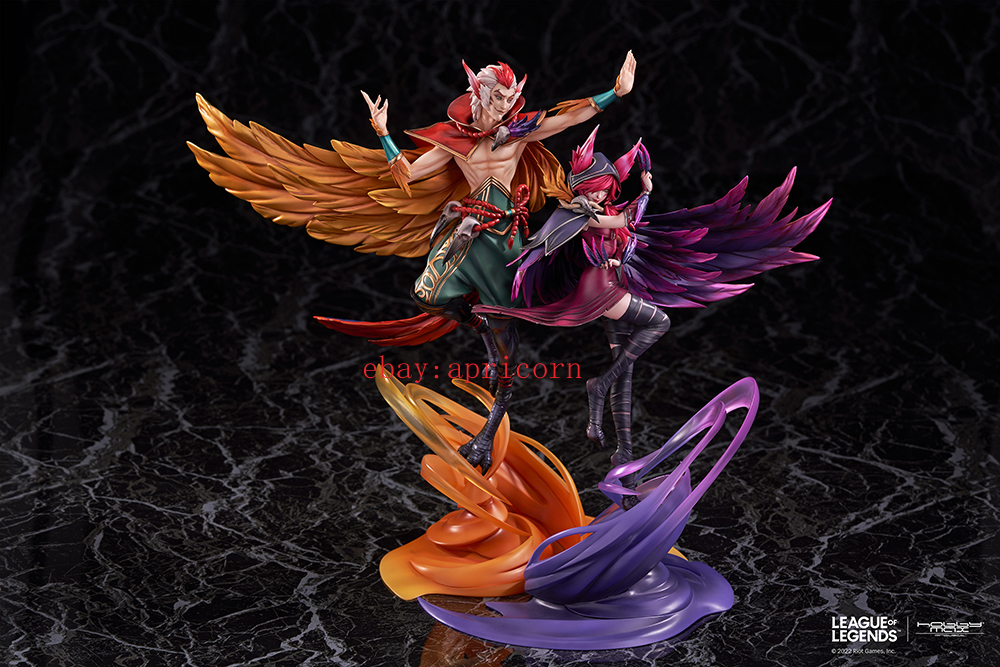 HobbyMax League of Legends Xayah Rakan Statue Figure Model Collectible ...