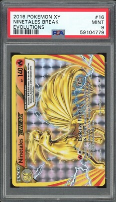 NINETALES BREAK 16/108 EVOLUTIONS POKEMON PSA 9 MINT | eBay Australia