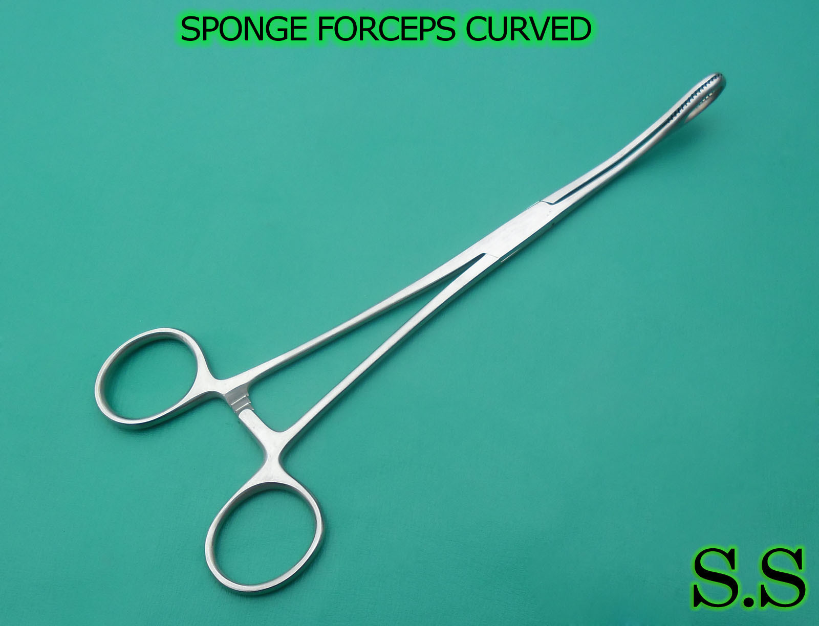 100 PCS SPONGE FORCEPS 6" Curved GYNE SURGICAL,VETERINARY INSTRUMENTS ...
