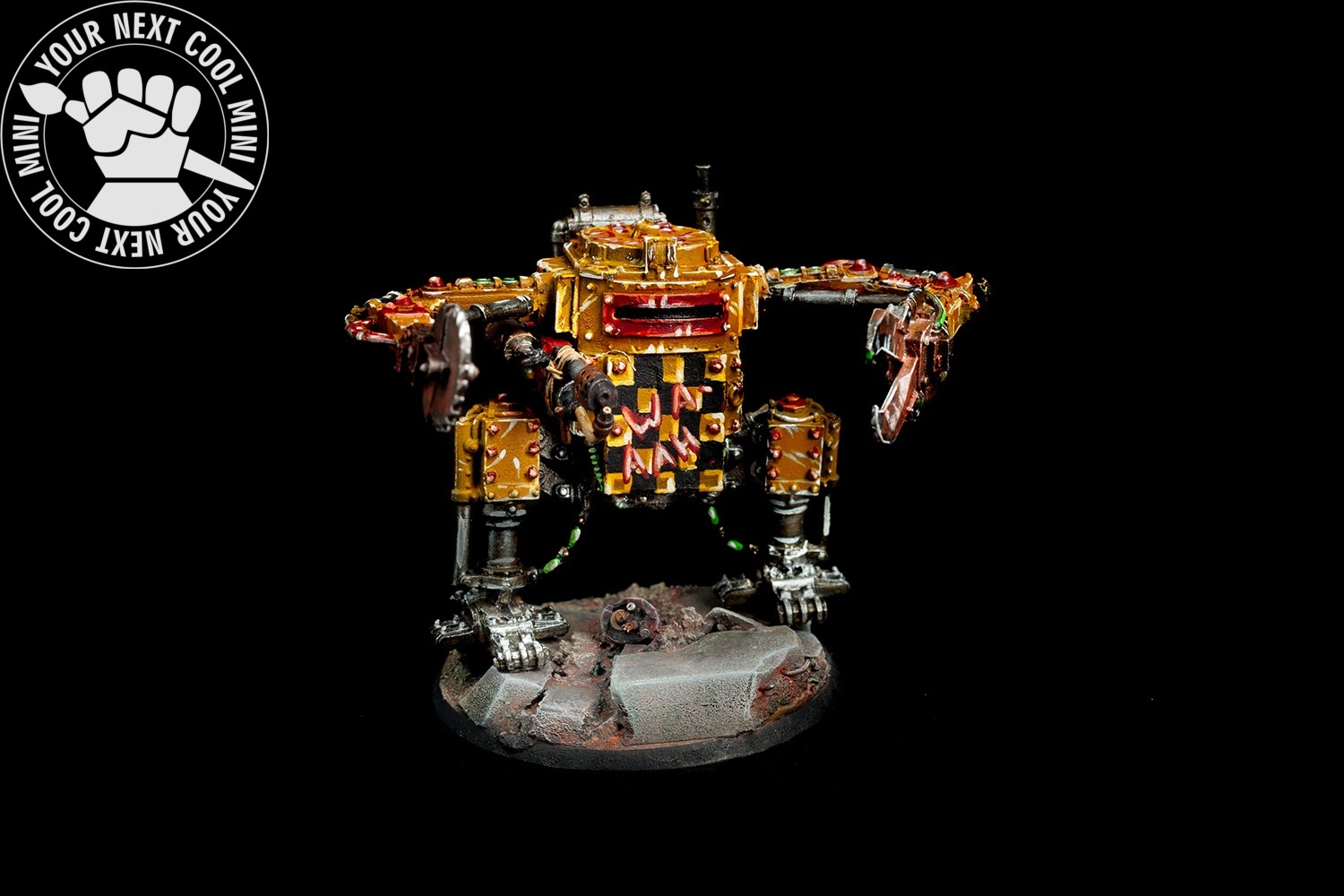 METAL - Warhammer 40K Ork Killa Kans 1 miniature PRO PAINTED, extra ...