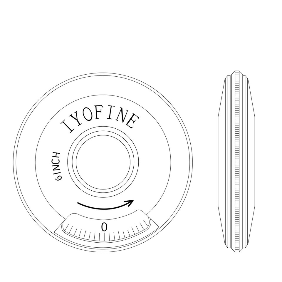 Fidget Spinners Measure Tape 6" Circle Pop Adults Titanium Curve Stress ...