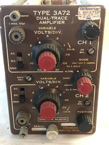 Tektronix 3A72 Dual Trace Amplifier | eBay
