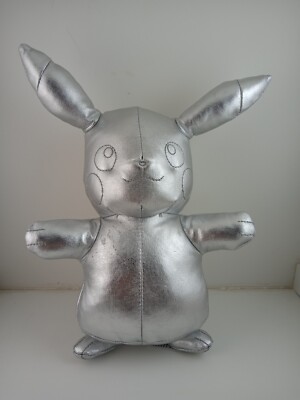 Silver Pikachu Pokemon Plush Jazwares Nintendo Game Freak 25th ...