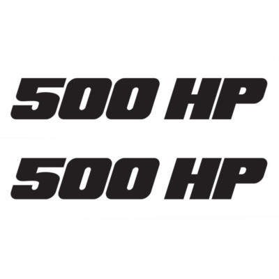 MG 2356 500 HP Engine Motor Fender Decal / Stickers Metro Auto Graphics ...