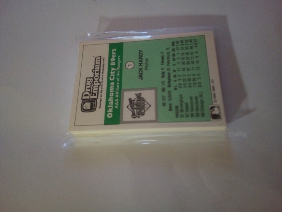 1990 CMC OKLAHOMA 89ERS GREEN BACKS TEAM SET JUAN GONZALEZ ROOKIE SHARP ...