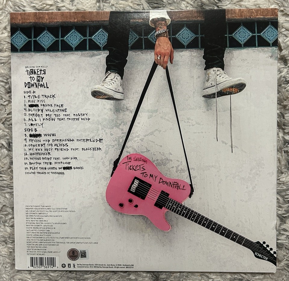 Machine Gun Kelly MGK Signed Autograph Beckett COA Tickets To My ...