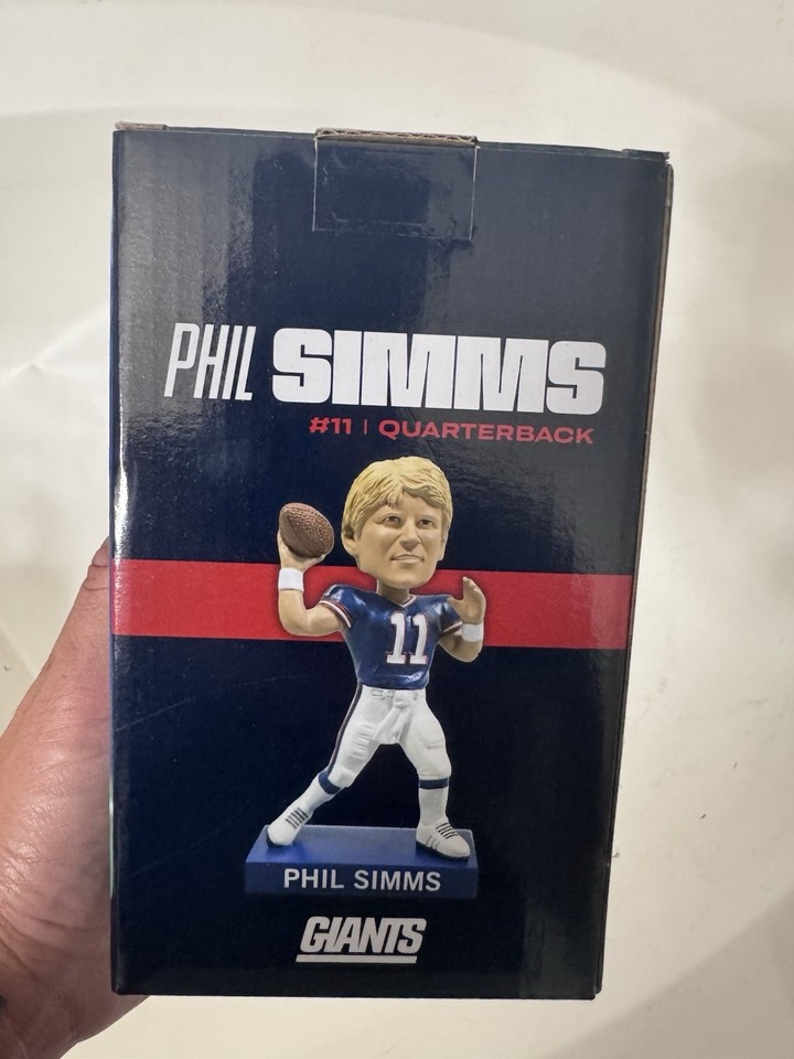 NY Giants 2025 Phil Simms Bobblehead SGA New York Hall Of Fame ...
