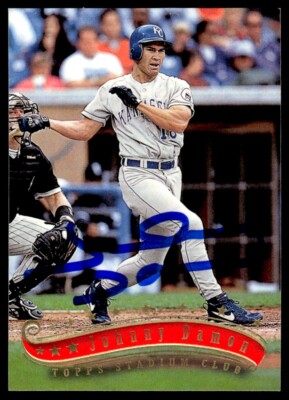 1997 Stadium Club Baseball Johnny Damon Auto Kansas City Royals #333 ...