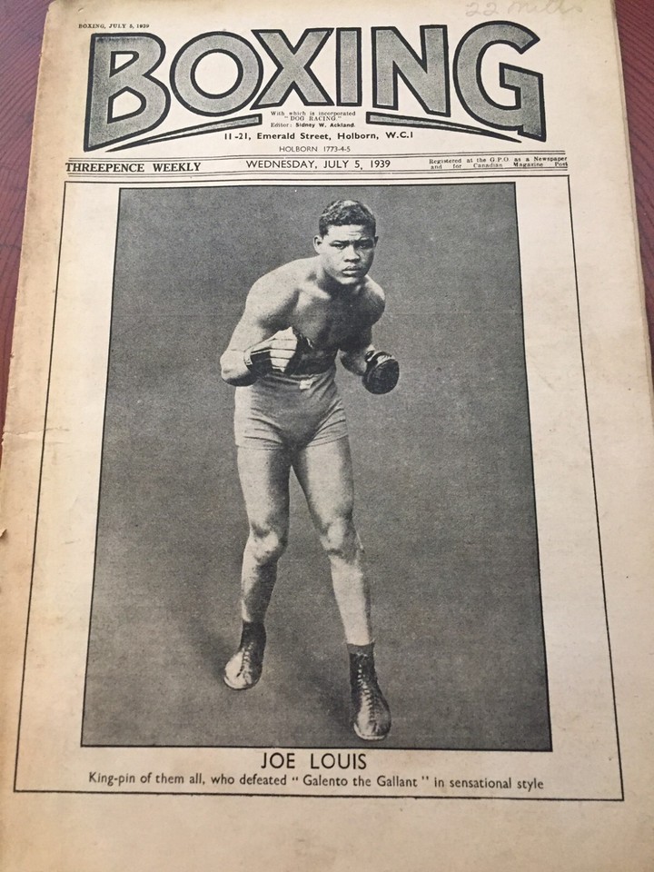 Boxing! Joe Louis 1939 Signed Photo with 1939 Boxing Magazine! Rare! | eBay