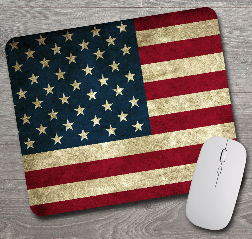 New Mousepad ~ Flag American USA Patriotic Mouse Pad Laptop Computer ...