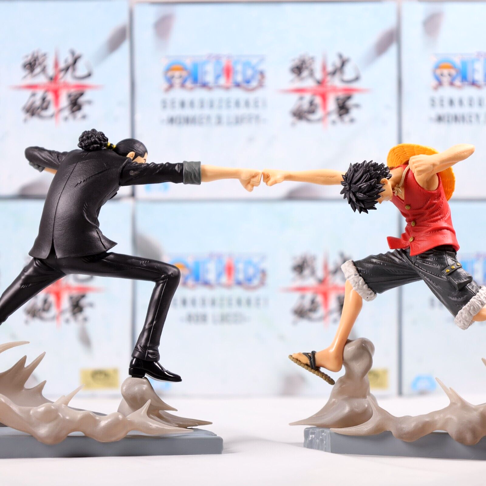 One Piece Luffy Gear 5 Rob Lucci 4-Figure Set Senko Zekkei Banpresto ...
