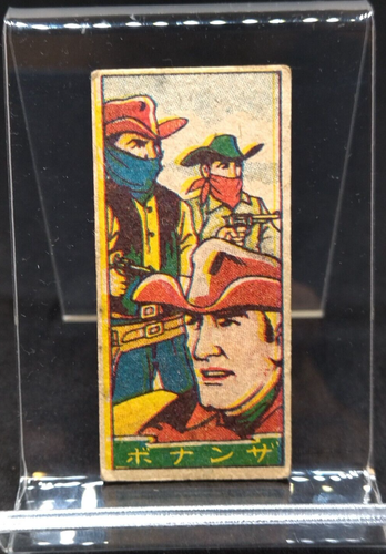 1960s Vintage Rare Japanese MENKO Card western television drama Bonanza ...