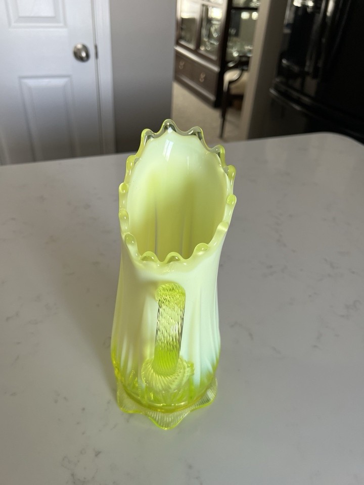 Fenton Opalescent Cactus Pattern Pitcher. | eBay