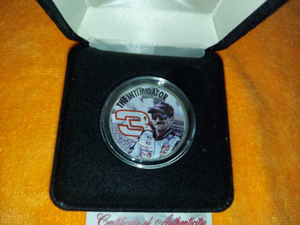 Dale Earnhardt Sr The Intimidator Colorized Franklin Half Dollar 1951 ...