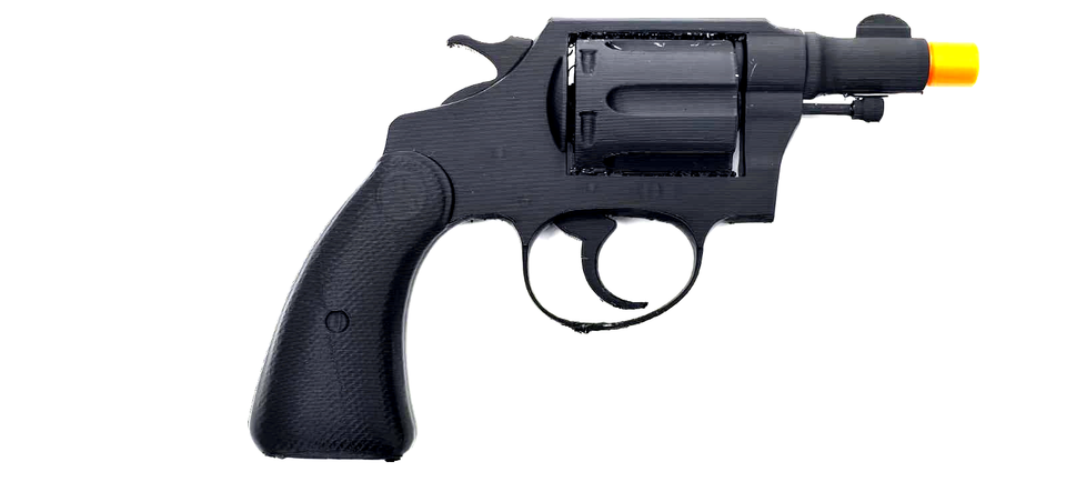 Replica Colt .38 Detective Special Prop Gun For Fantast & Cosplay Black ...