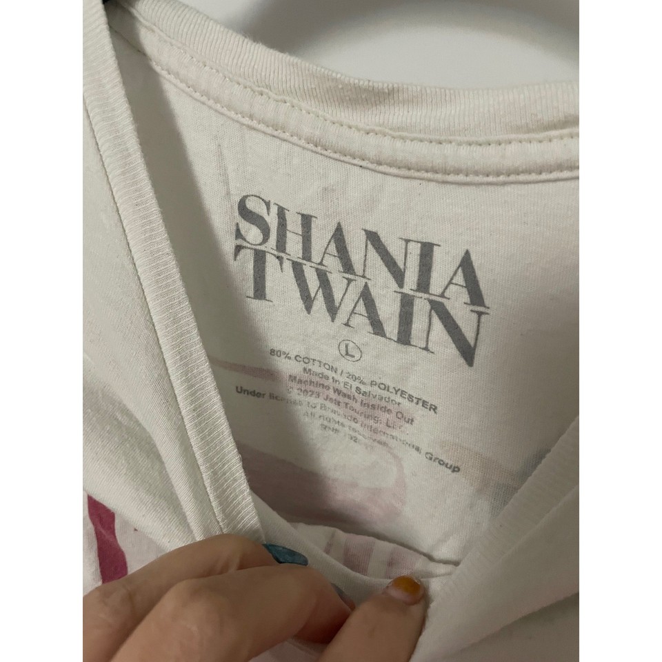 Shania Twain Let's Go Girls T-Shirt White Graphic Tee Country Pop Music ...