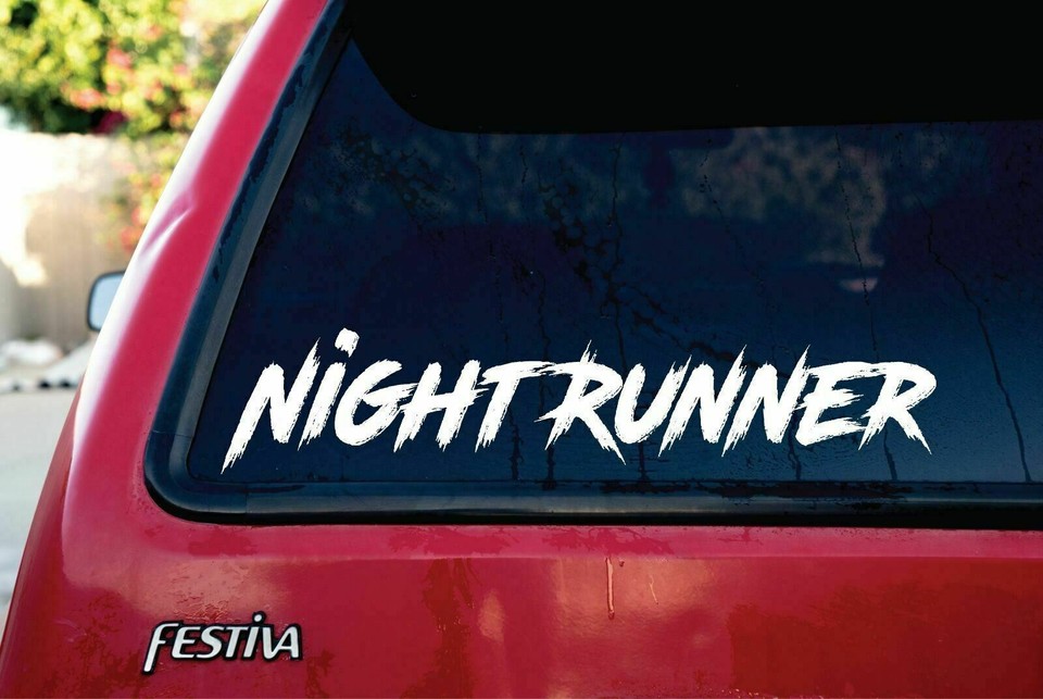 Night Runner car Decal Sticker [ jdm euro drift slammed race vinyl ...