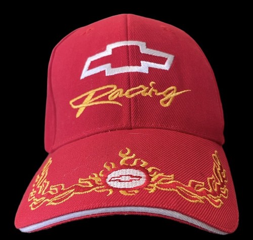 Chevrolet Chevy Racing Hat Cap Red yellow flames NASC… - Gem