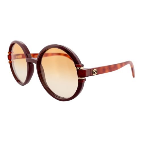 Gucci Sunglasses GG1067S-004 Shiny Burgundy Havana Frame Gradient ...